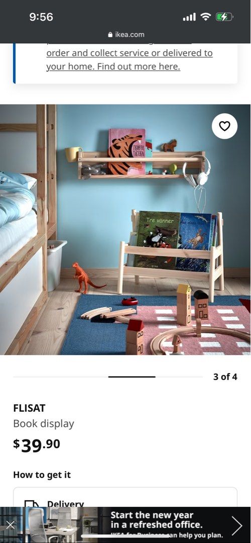 Preloved IKEA FLISAT Book Display Rack/Shelf, Babies & Kids, Baby ...