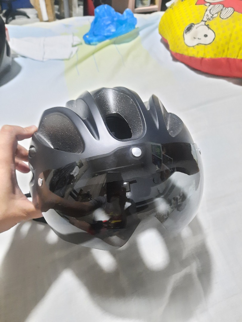 PROMEND Bike Helmet with CLEAR & TINTED VISORS, Sports Equipment, Other ...