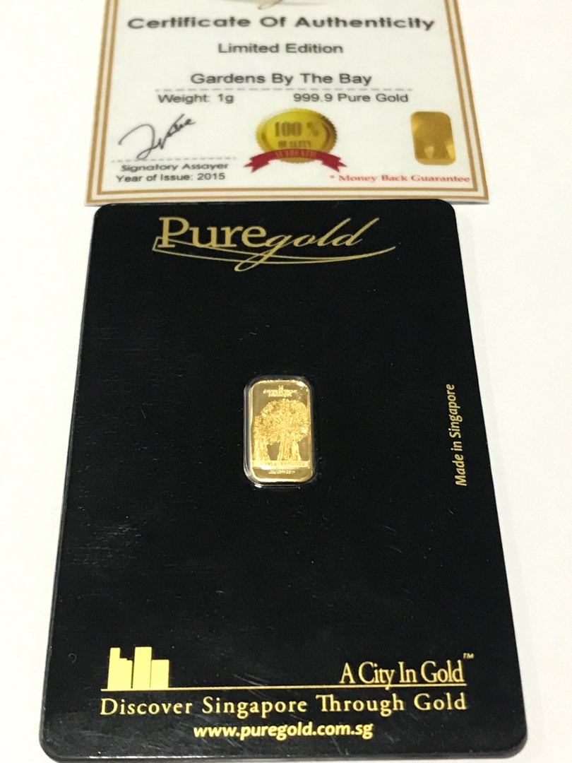 Puregold 999 1g gold bar limited edition, Hobbies & Toys, Memorabilia ...