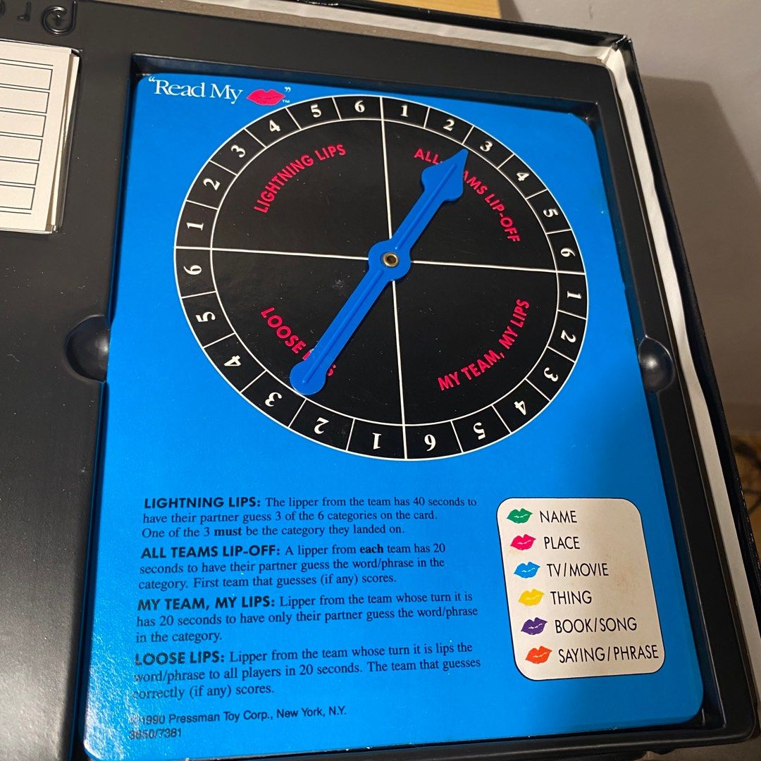 Ready my lips board game vintage 1990, Hobbies & Toys, Toys & Games on ...