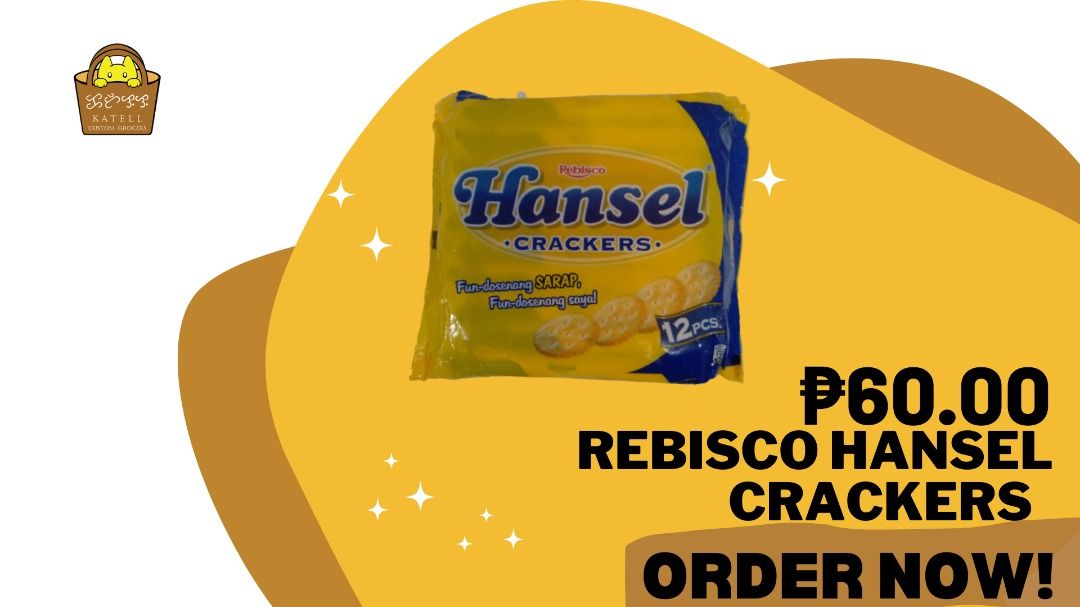 Rebisco Hansel Crackers, Food & Drinks, Packaged & Instant Food on ...