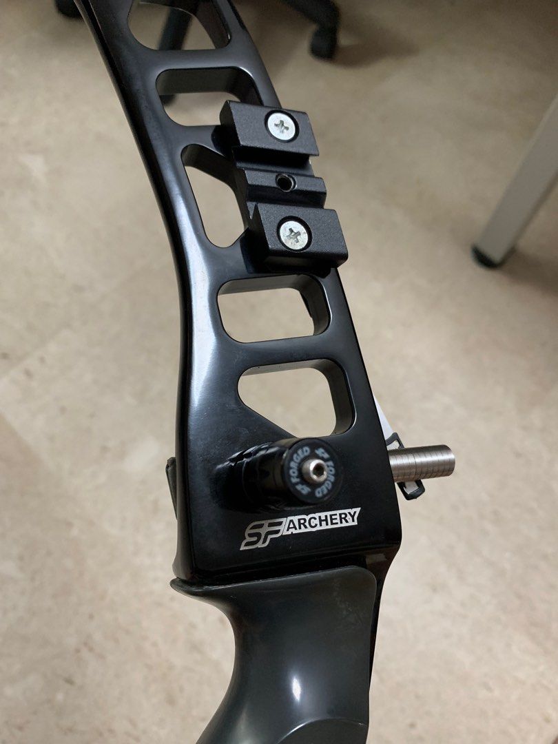 SF Forged Recurve Bow Riser (Black), Sports Equipment, Other Sports ...