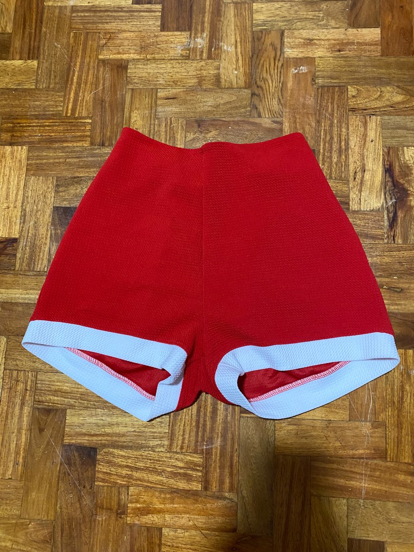 Red Shorts, Women's Fashion, Bottoms, Shorts on Carousell