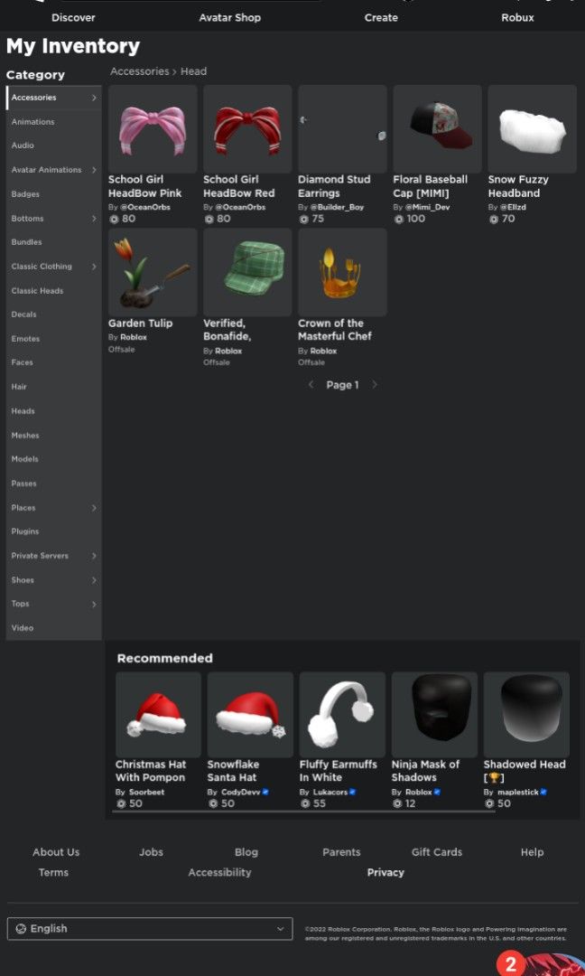 Roblox account for sale, Video Gaming, Gaming Accessories, Game Gift ...