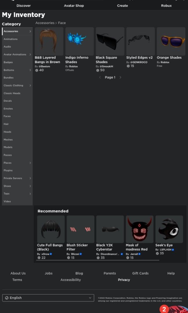 Roblox account for sale, Video Gaming, Gaming Accessories, Game Gift ...