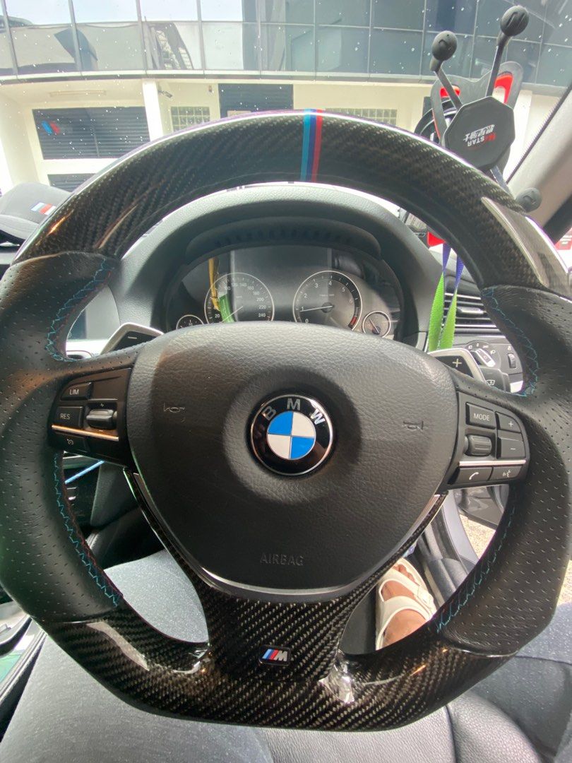 Robson design carbon steering wheel for F10, Car Accessories ...