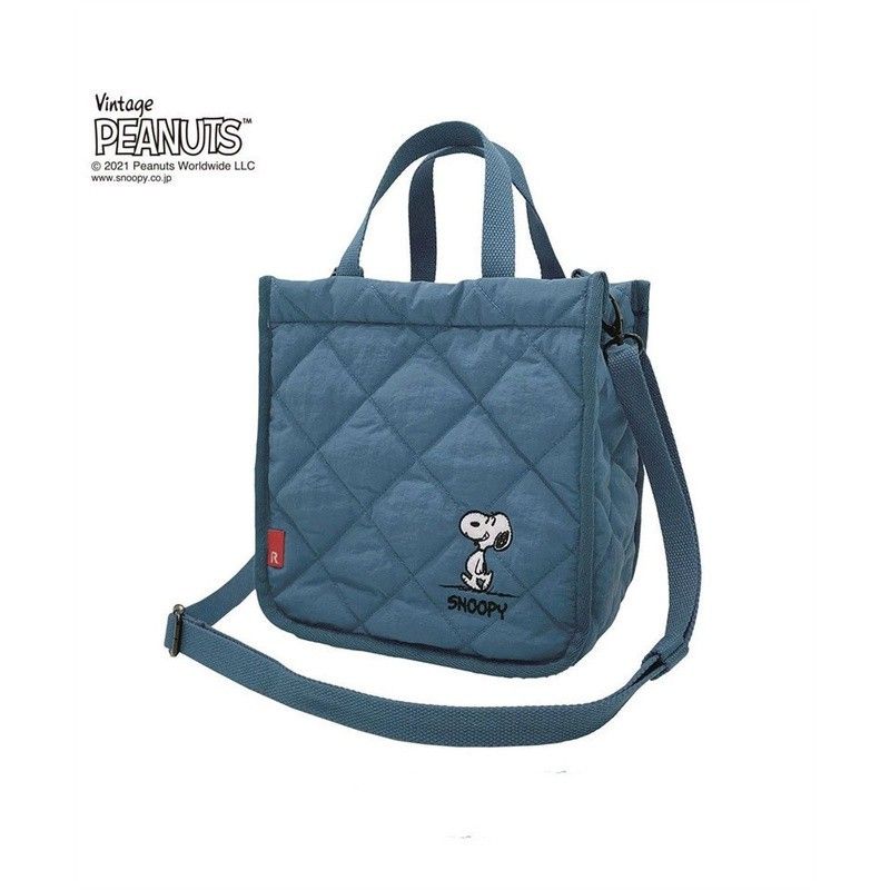 ROOTOTE Snoopy PEANUTS Quilt Square Bag (detachable bag strap), Women's Fashion, Bags & Wallets ...