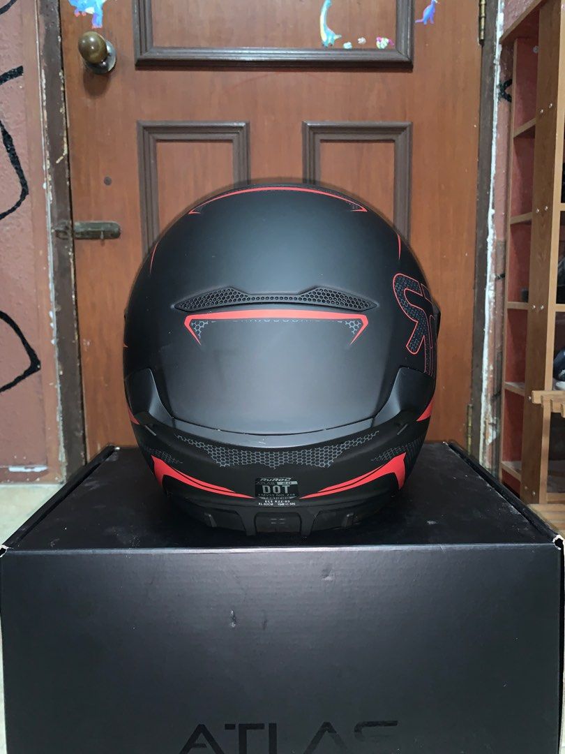 Ruroc Riot Hellfire Helmet with Intercom, Motorcycles, Motorcycle ...