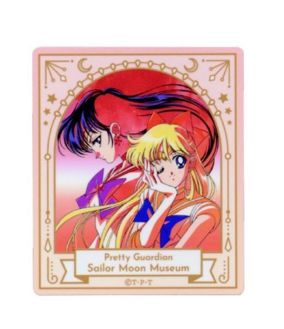Sailor moon museum pvc sticker: Sailor Mars and Sailor Venus, Hobbies ...