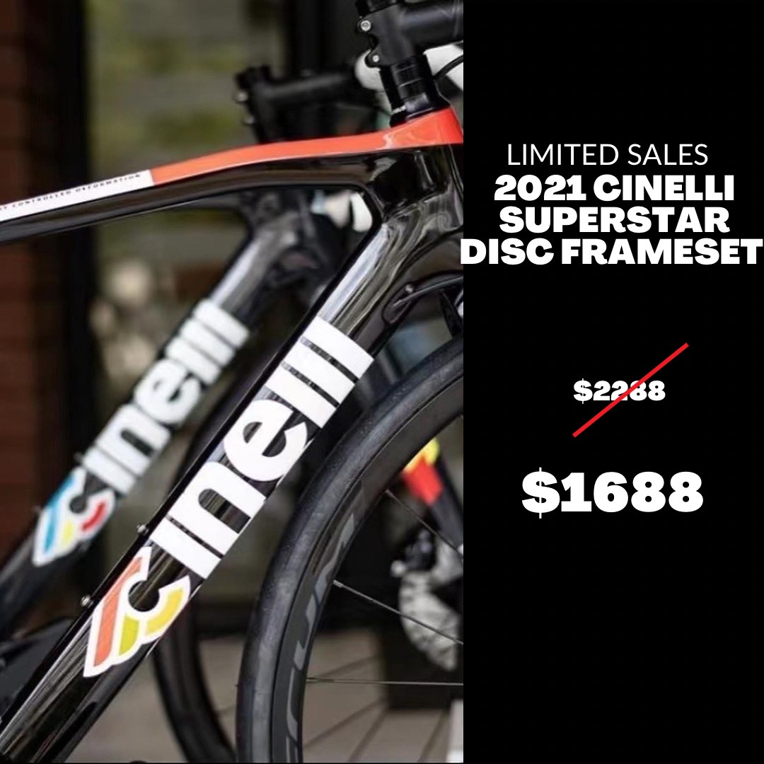 [xmas sale] CINELLI superstar UCI disc brake frameset $2288|DIY custom ...