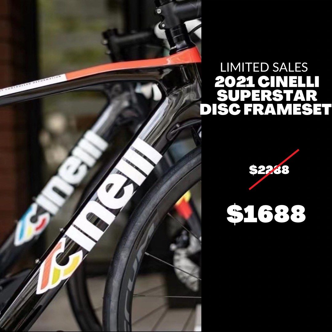 [free delivery] CINELLI superstar UCI disc brake frameset $2288|DIY ...