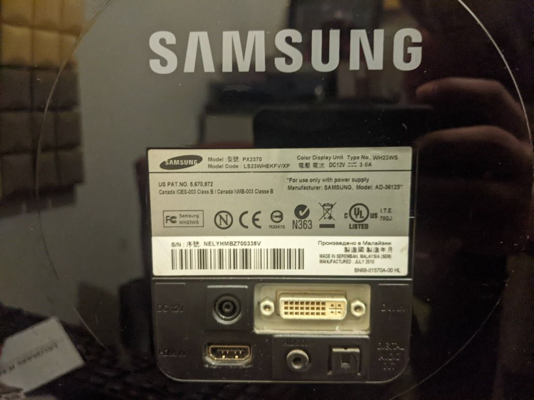 Samsung 23" Monitor, Computers & Tech, Parts & Accessories, Monitor ...