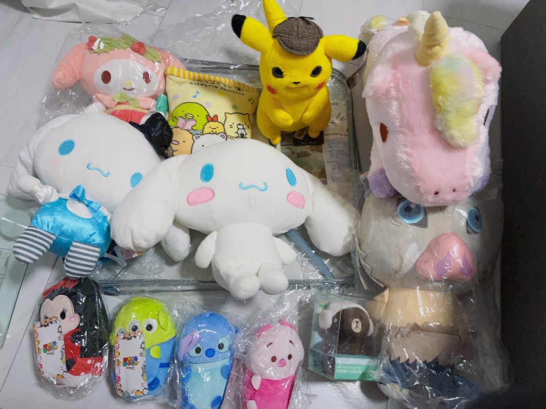 Sanrio Disney demon slayer cinnamoroll plus softtoy, Hobbies & Toys ...