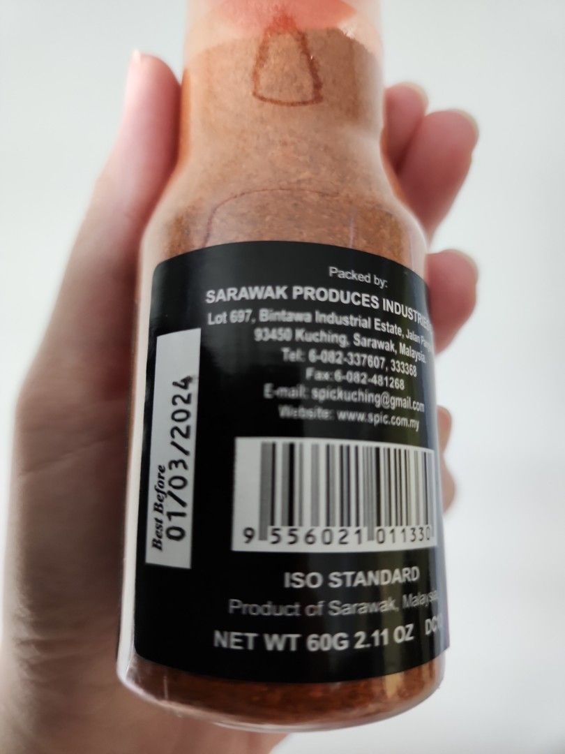 Sarawak Hot Red Chilli Powder, Food & Drinks, Spice & Seasoning on ...