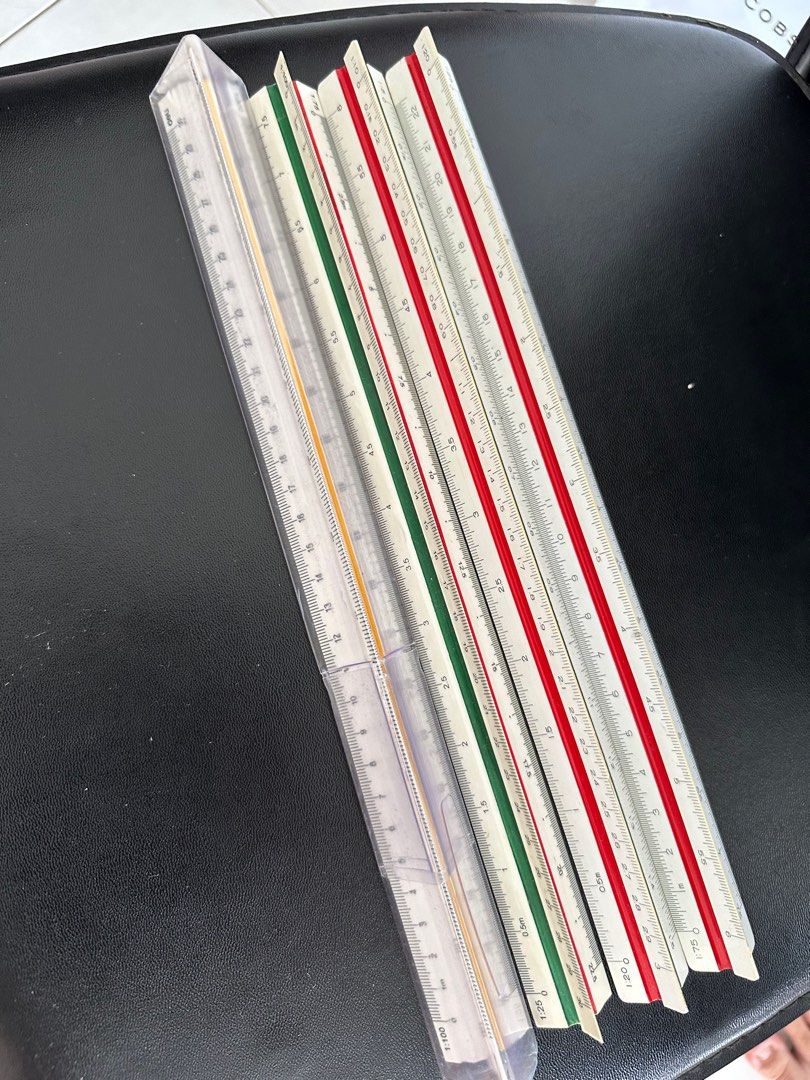 Scale ruler (4 units), Hobbies & Toys, Stationery & Craft, Stationery ...