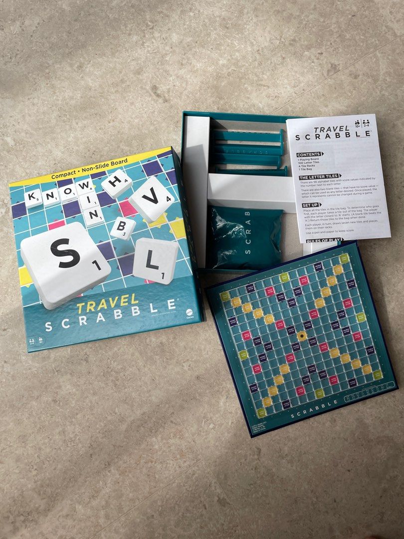 Scrabble travel set, Hobbies & Toys, Toys & Games on Carousell