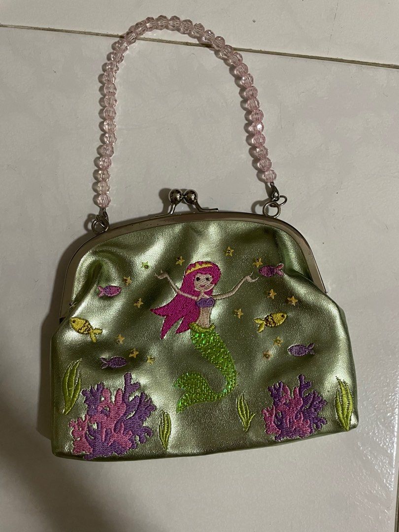 S.E.A Aquarium Mermaid Kiss lock Purse with Handle, Women's Fashion ...