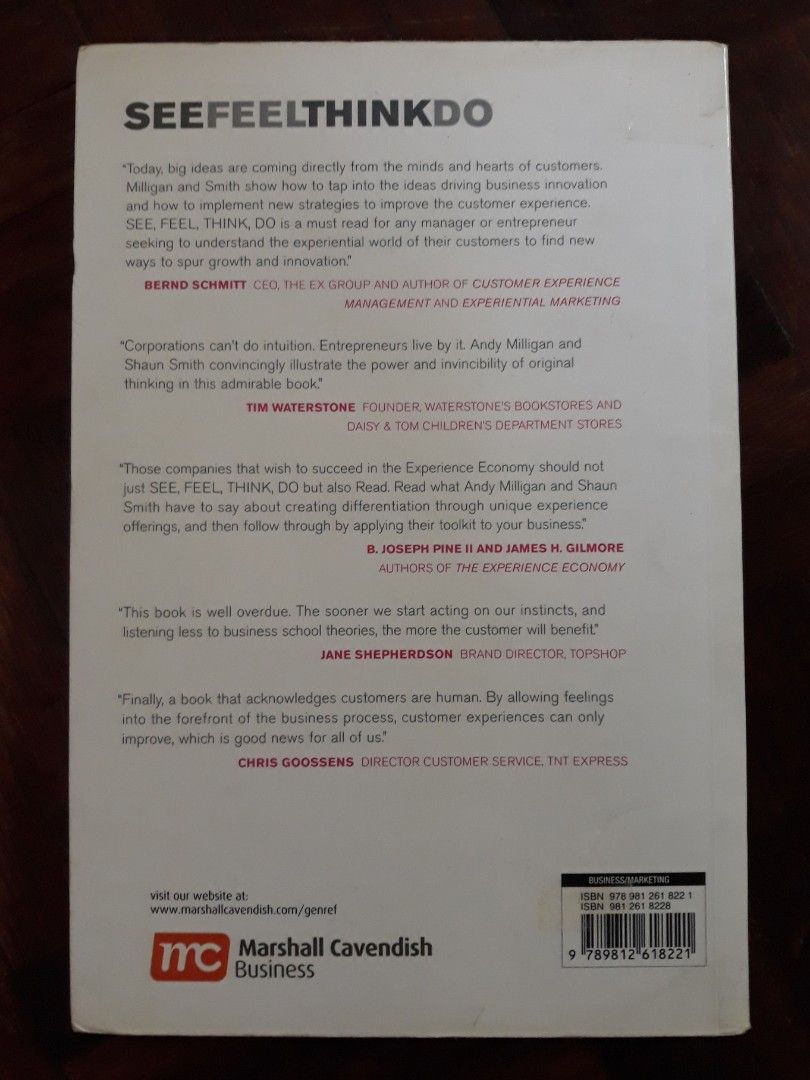 See, Feel, Think, Do - The Power of Instinct in Business, Hobbies ...