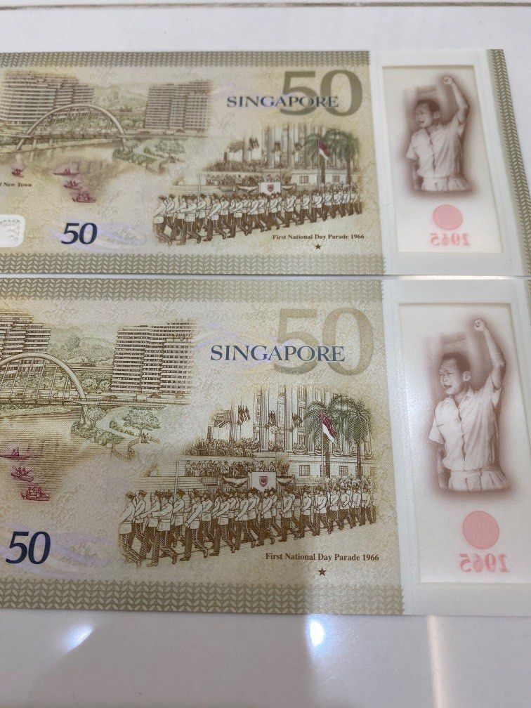 SG50 Commemorative Notes (2x running number), Hobbies & Toys ...