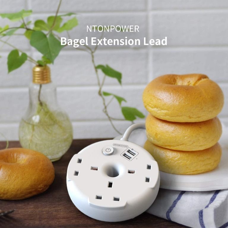 [sg stock] Wall Mounted Power Extension Lead, NTONPOWER USB Power Strip ...