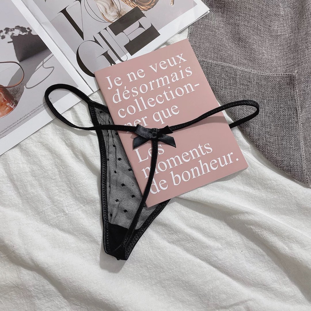 Sheer G-String/T-Back, Women's Fashion, New Undergarments & Loungewear ...