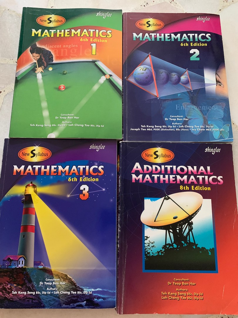 Shinglee math textbooks, Hobbies & Toys, Books & Magazines, Textbooks ...
