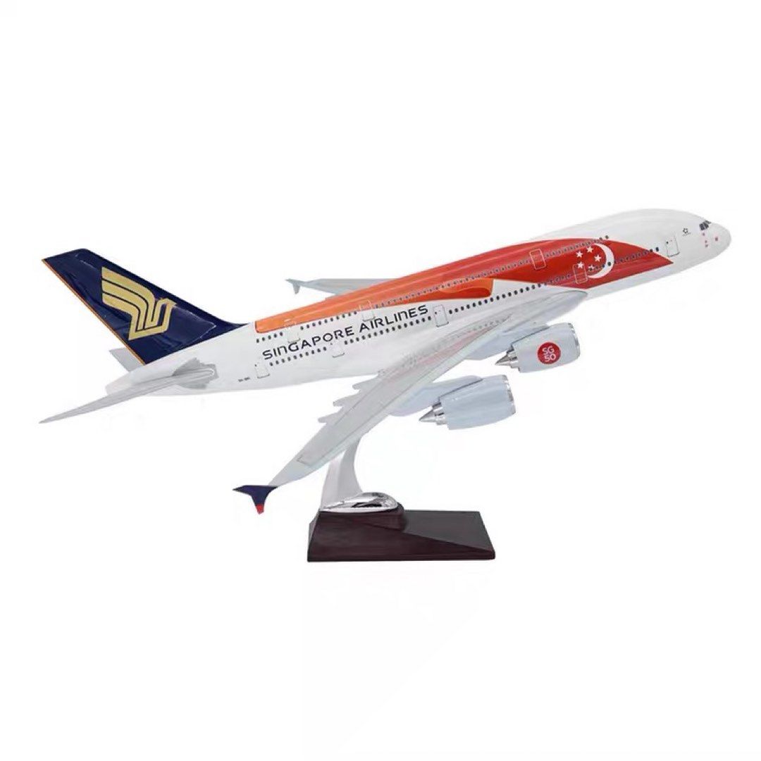 Singapore Airlines Airbus A380-800 SG50 Livery 45cm 1/160 Airplane ...