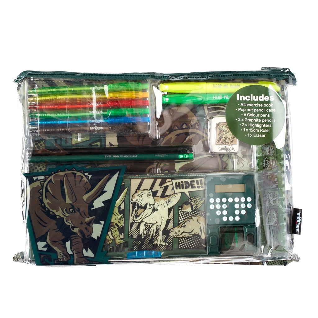 Smiggle Beyond Pop Out Stationery Gift Pack (Khaki), Hobbies & Toys ...