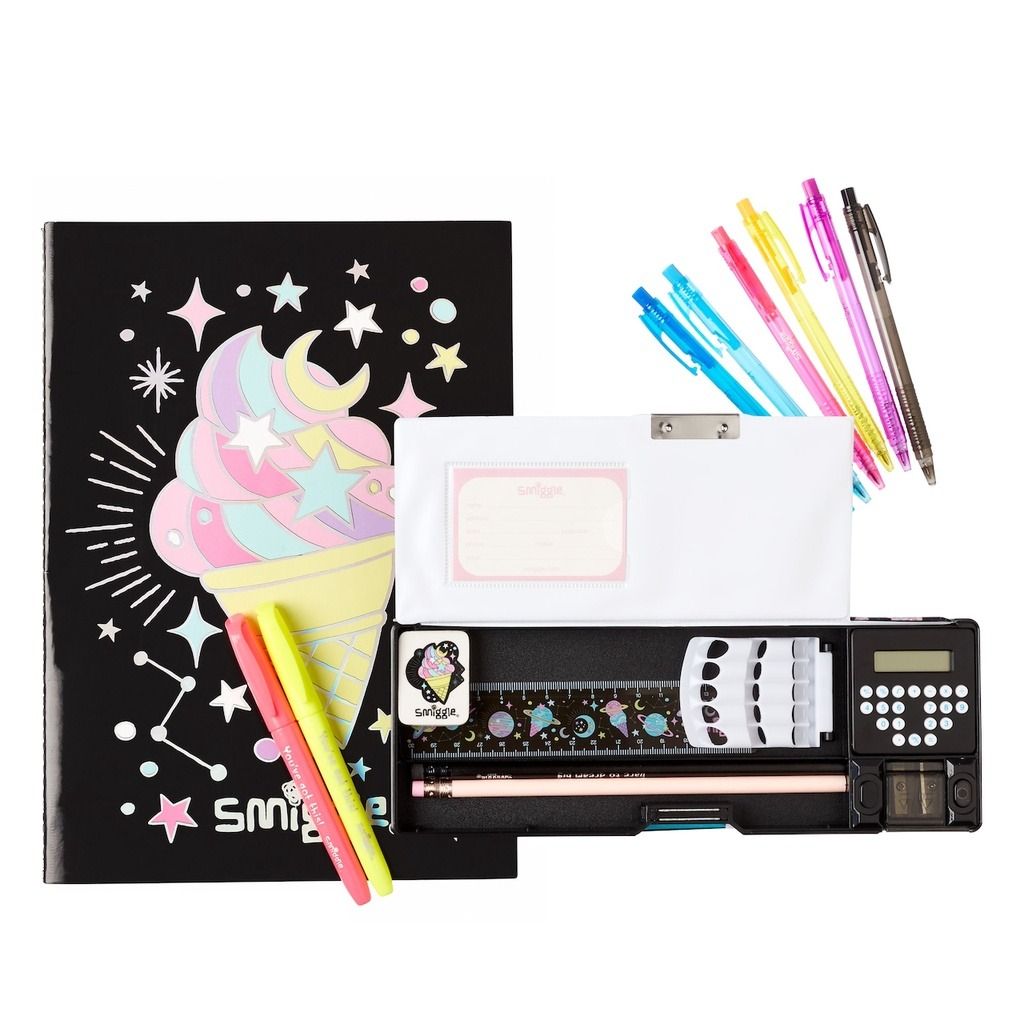 Smiggle Beyond Pop Out Stationery Gift Pack (Black), Hobbies & Toys ...