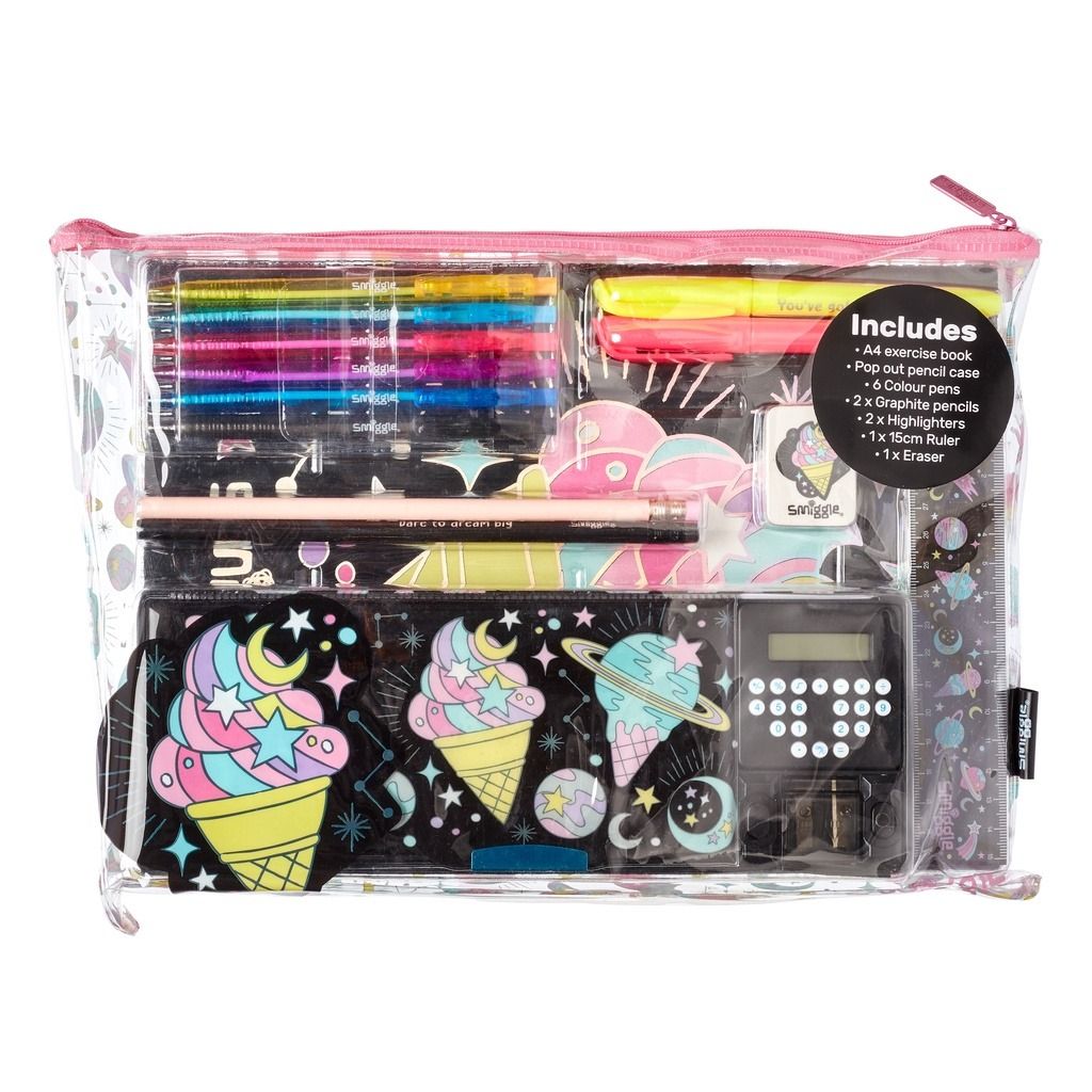Smiggle Beyond Pop Out Stationery Gift Pack (Black), Hobbies & Toys ...