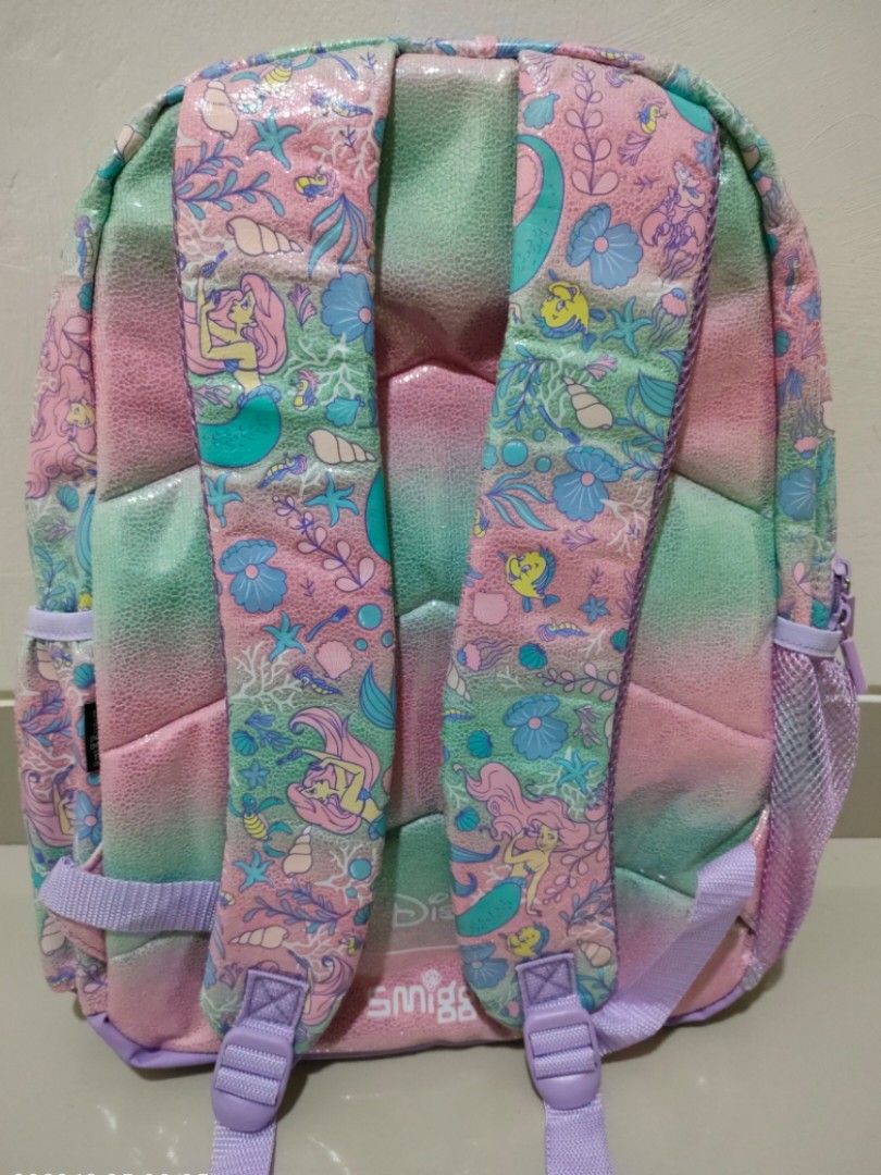 Smiggle x Disney - Ariel Backpack, Fesyen Pria, Tas & Dompet , Ransel ...