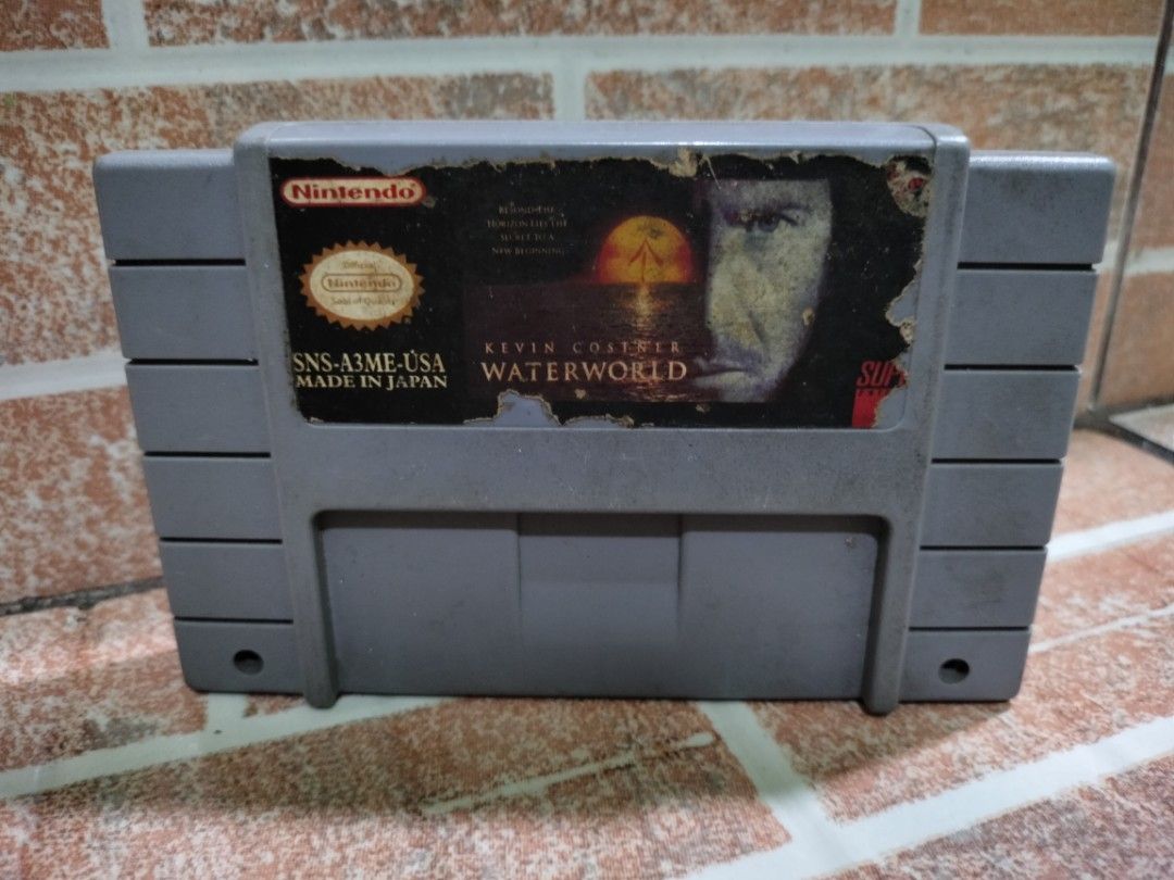 Snes game Waterworld, Video Gaming, Video Games, Nintendo on Carousell