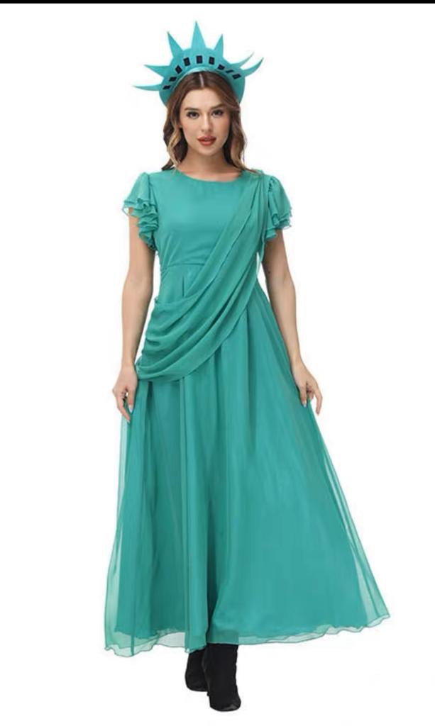 Statue of Liberty Costume, good for DND, Women's Fashion, Dresses ...