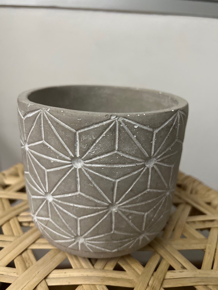 Stone ceramic plant pot, Furniture & Home Living, Gardening, Pots ...