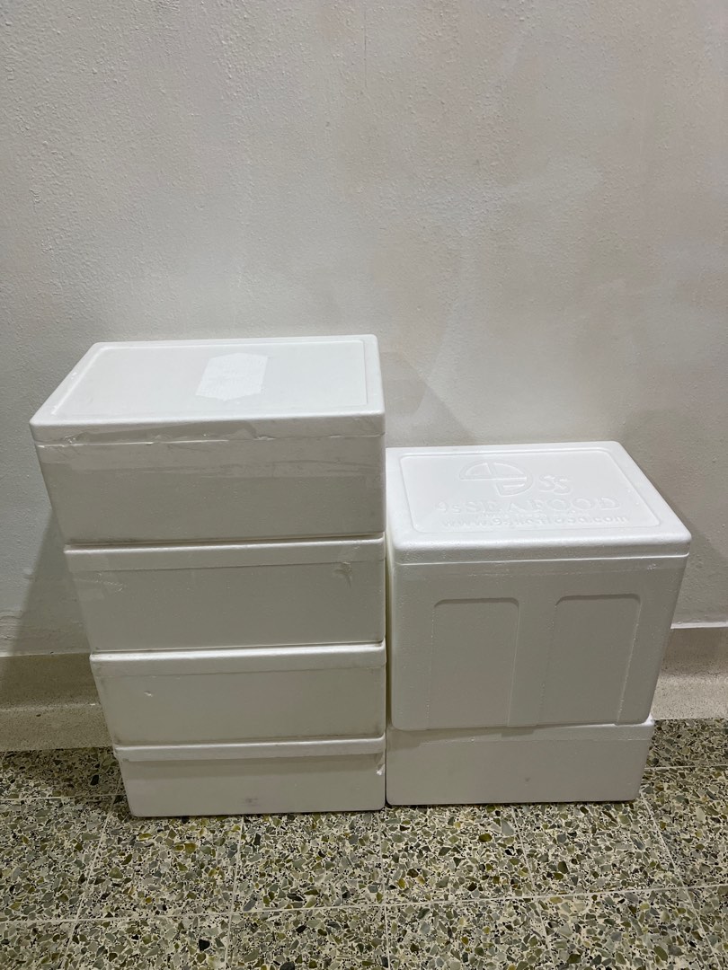 Styrofoam boxes whole lot of 7, Furniture & Home Living, Home ...
