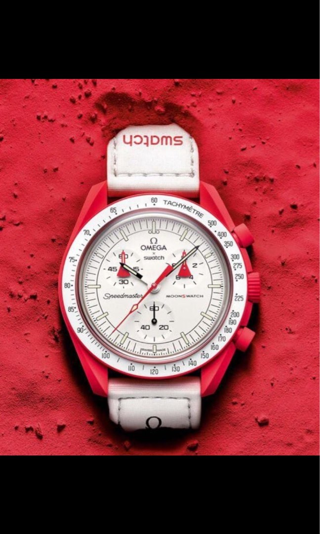 Swatch X Omega Mars, Luxury, Watches on Carousell