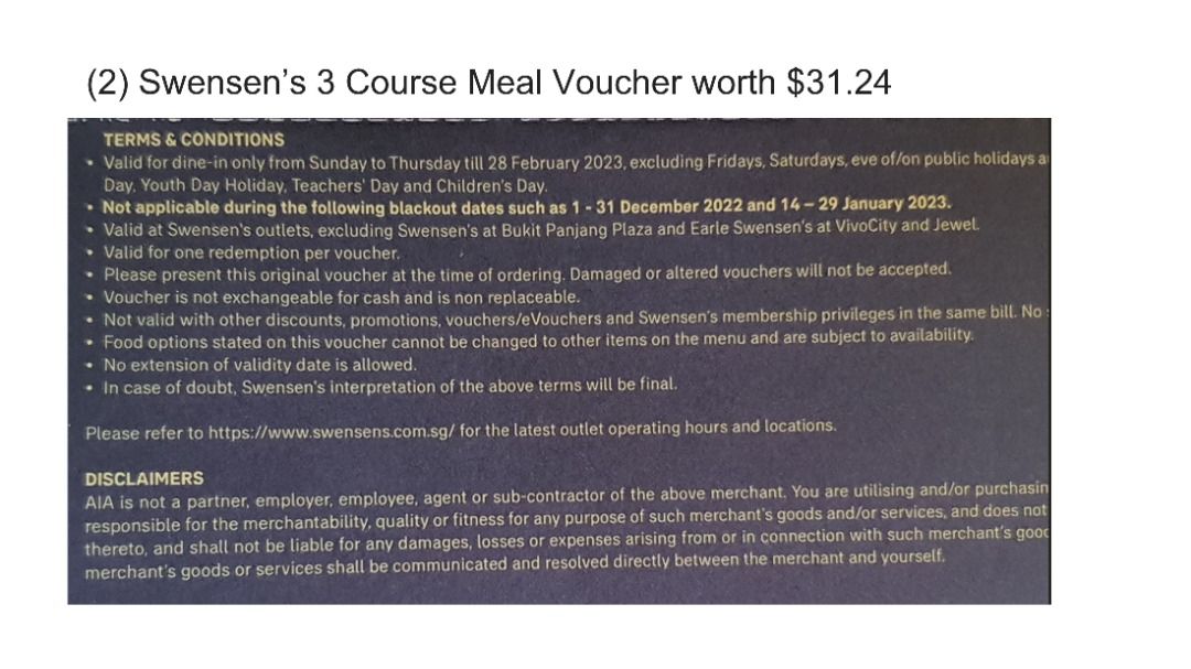 Swensen's Food Voucher for 3 course meal/Fairprice Hello Kitty ...