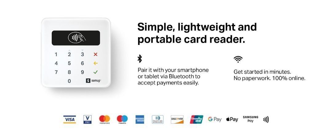 T473 SumUp Air mobile card terminal for contactless payments with ...