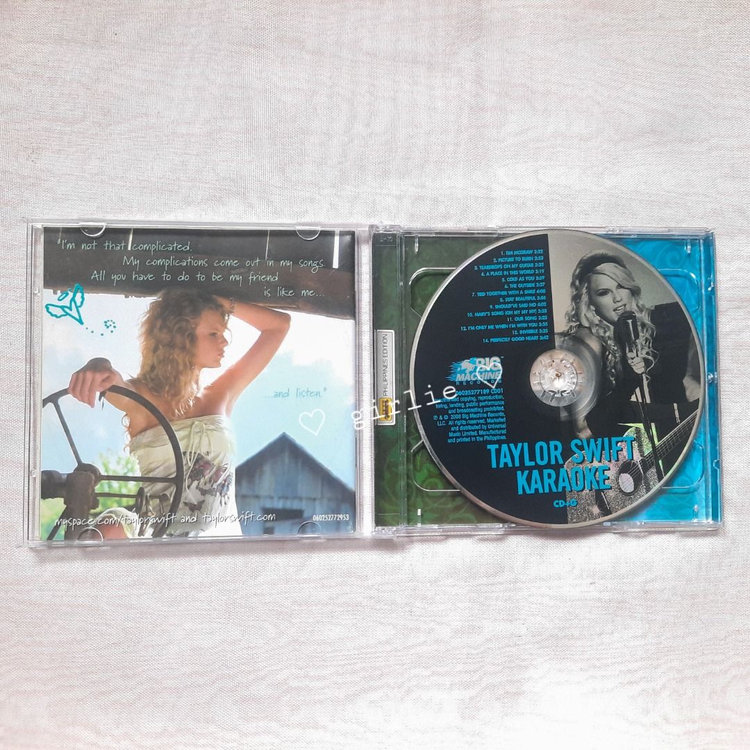 TAYLOR SWIFT - Taylor Swift, Self-Titled Debut (Standard) "Karaoke ...