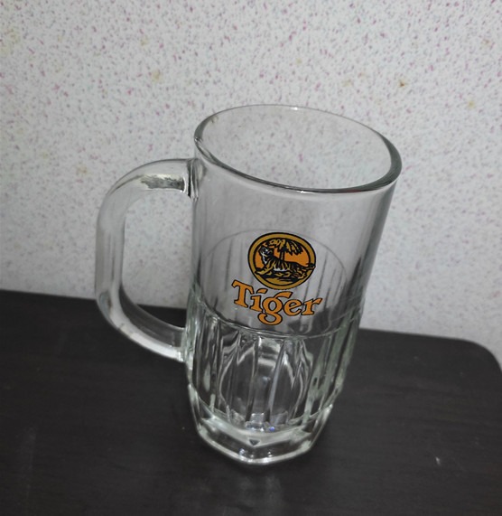 Tiger Beer glass 300ml beer Mug, Furniture & Home Living, Kitchenware ...