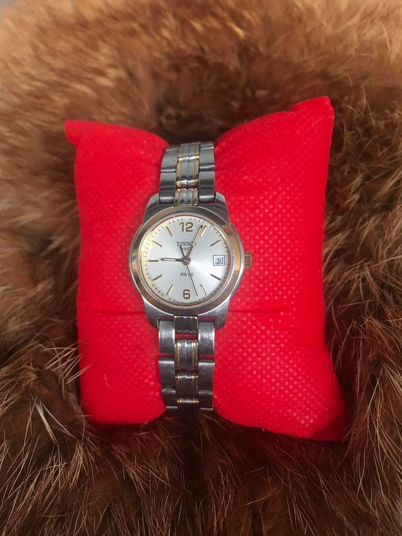 Tissot pr50 watch women 2 tone, Luxury, Watches on Carousell