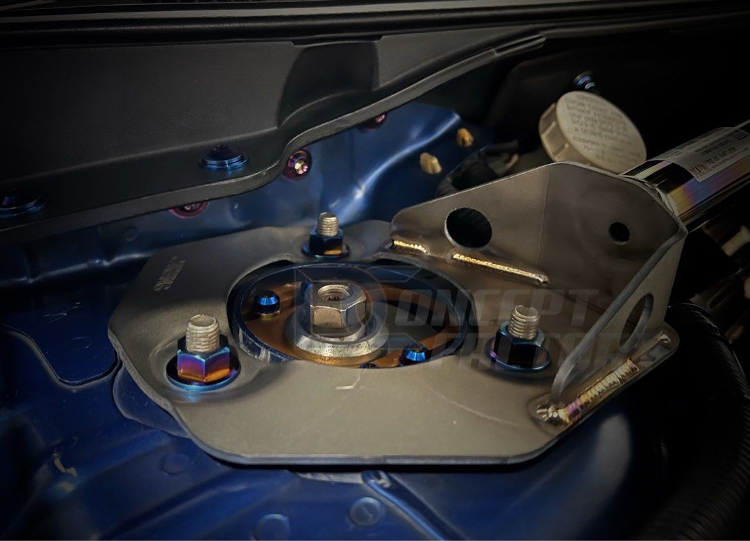 Evo X / Evo 10 Titanium Hardware Kit for Front Tower / Strut Bar, Car ...