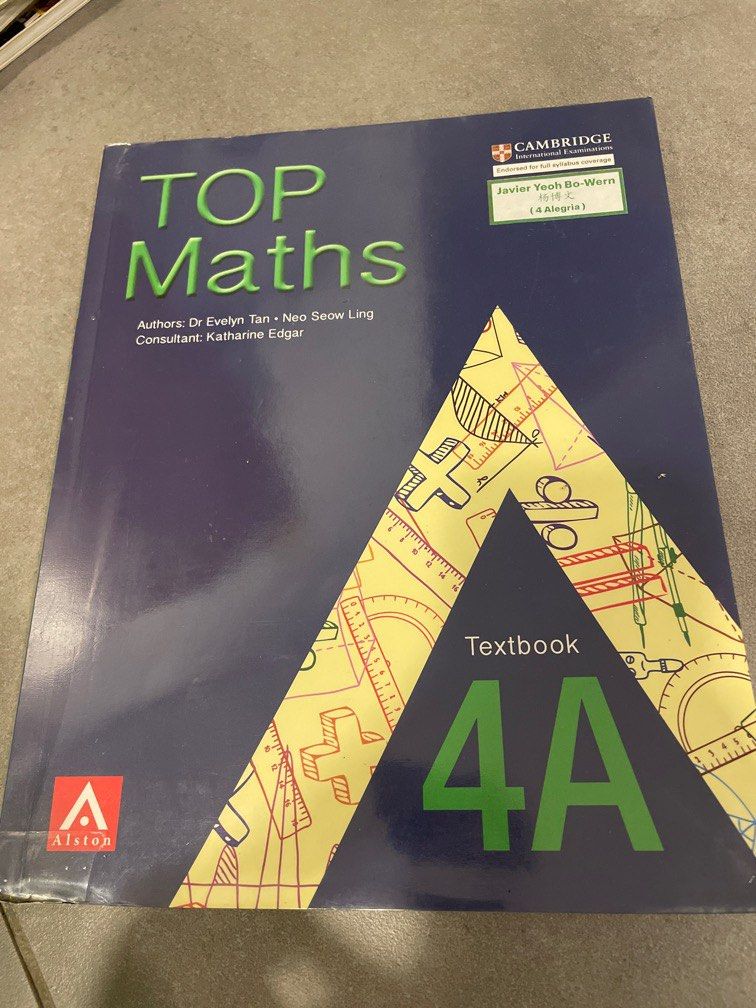 Top maths 4A & 4B, Hobbies & Toys, Books & Magazines, Textbooks on Carousell
