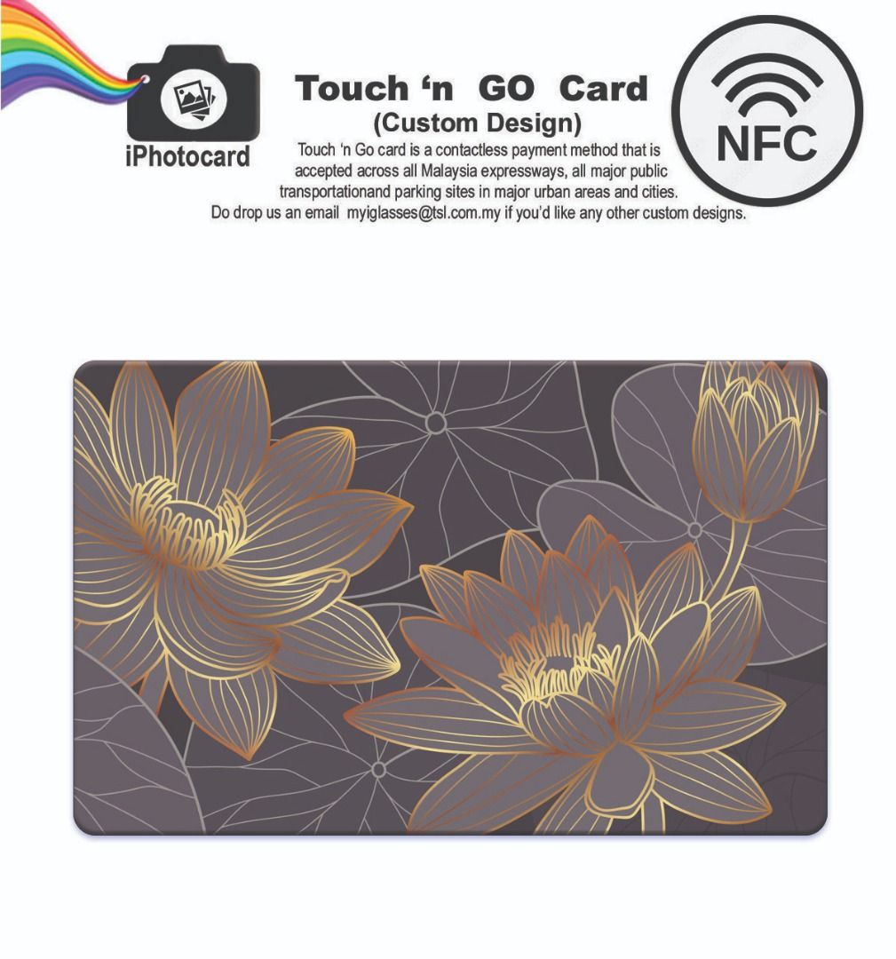 Touch n Go Card 2022 ( NFC ) - Custom Design ( LOTUS ) NFC TNG TNG ...