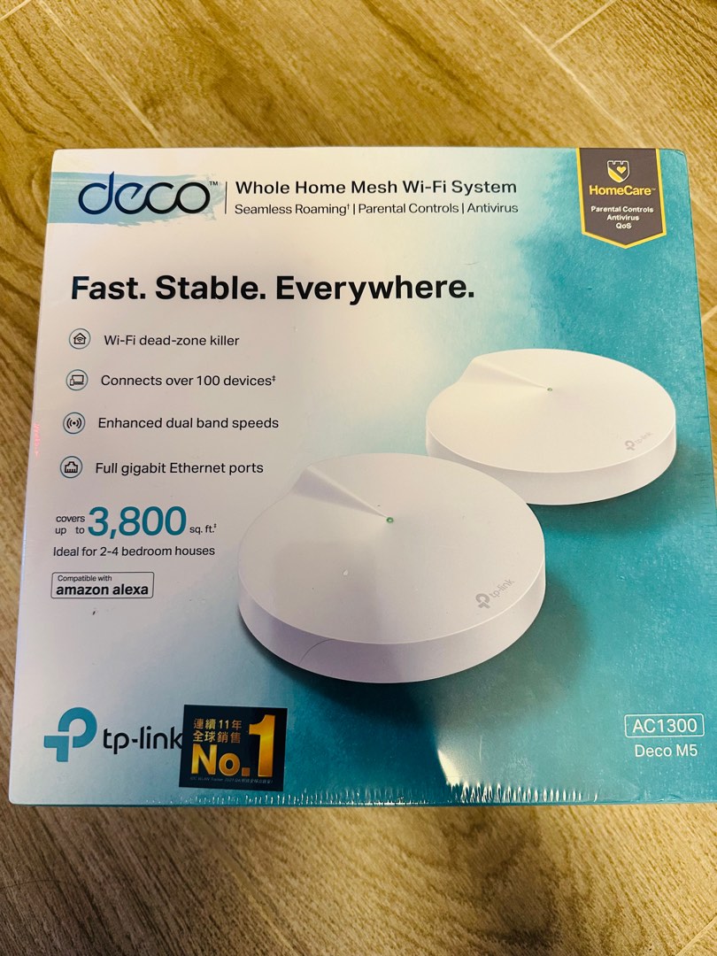 TP link Deco Home Mesh Wifi System AC1300 Deco M5, 電腦＆科技, 電腦周邊及配件, Wifi ...