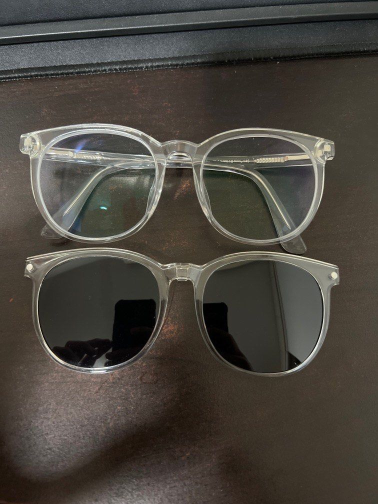 Transparent specs with sunglasses, Men's Fashion, Watches & Accessories ...