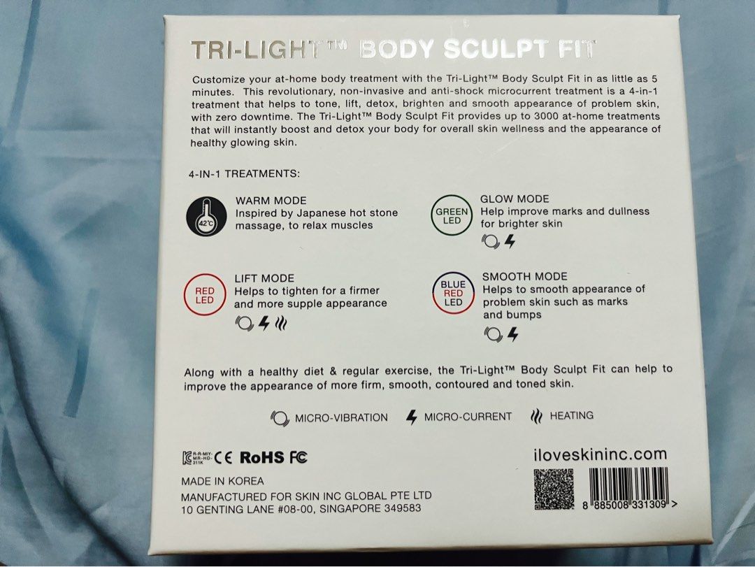 Tri-light Body Sculpt Fit by SKININC, Beauty & Personal Care, Bath ...