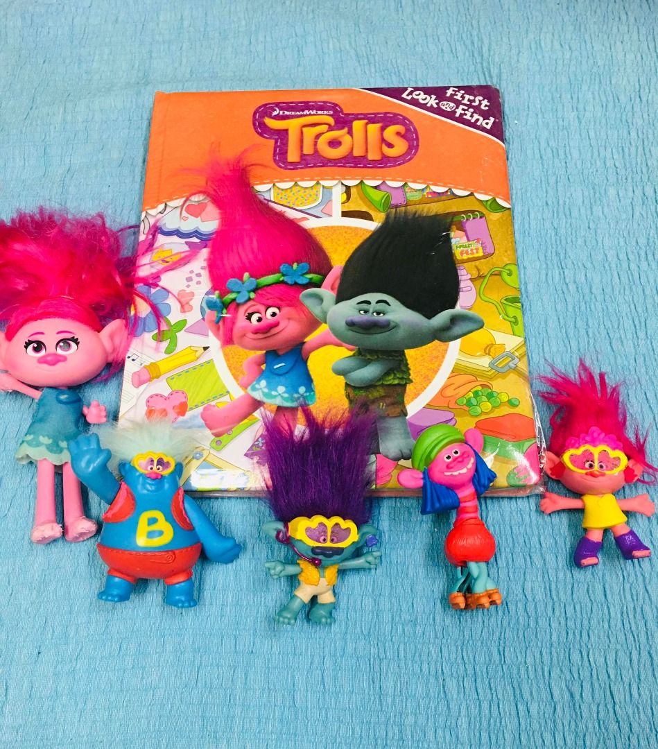 Trolls Bundle - Look and Find Book with Troll Toys, Hobbies & Toys ...