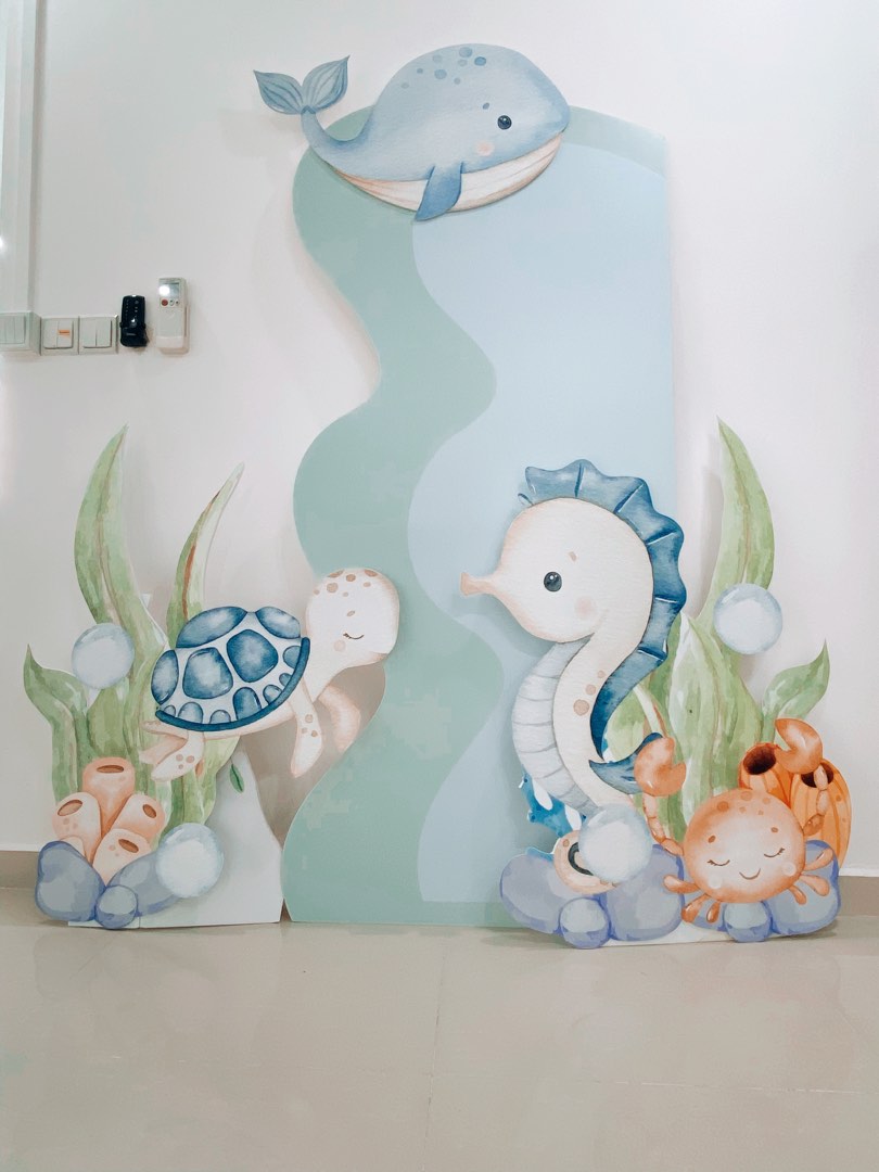 Under The Sea standees for sale. Used Marine life standees for birthday ...