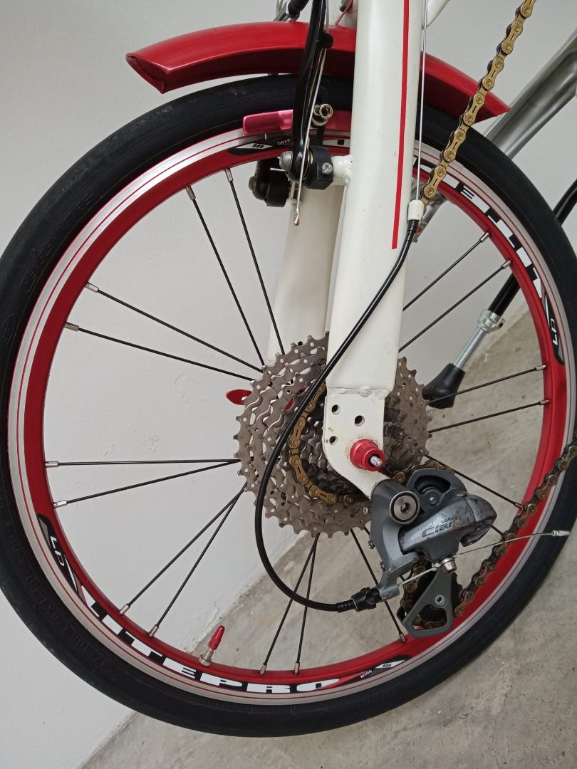 Upgraded Shimano 10-speed SG50 folding bike with Litepro Plus 406 ...